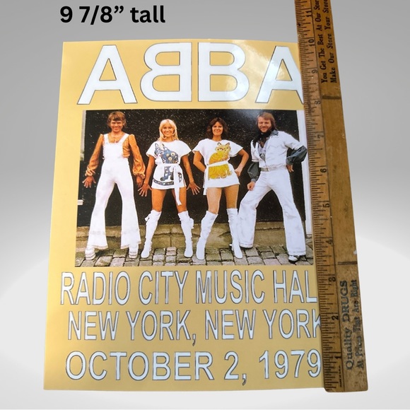 Art | Mini Advertisement Band Posters Set Of Two One Featuring Abba And ...